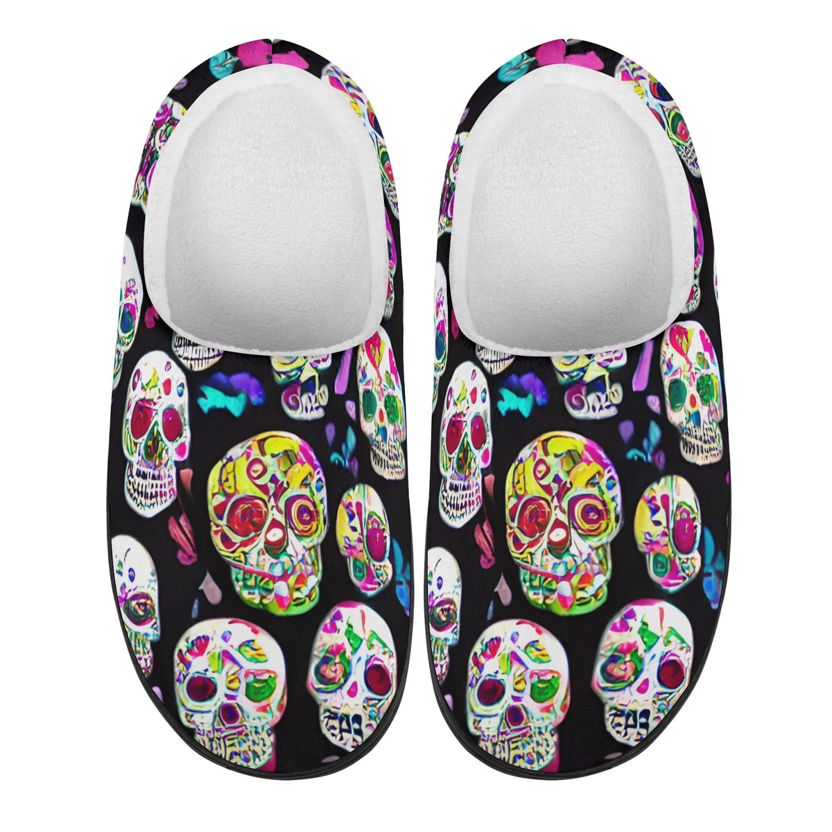 Women's Rubber Skulls Slippers – Everything Skull Clothing Merchandise ...