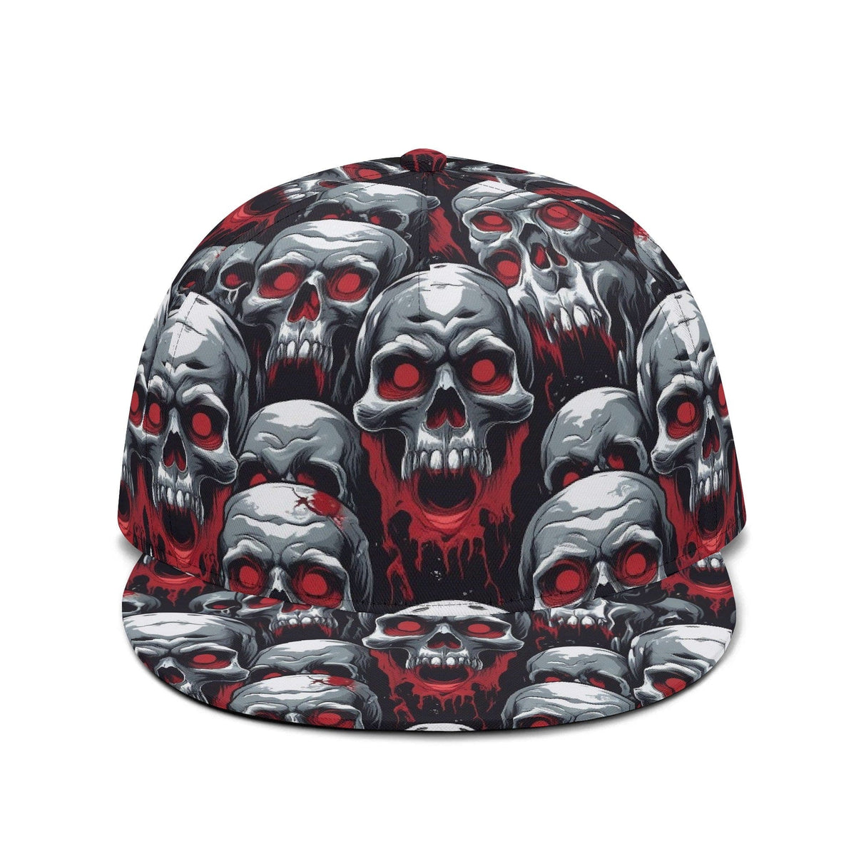 Skulls Red Eyes Pattern Classic Snapback Hat – Everything Skull ...