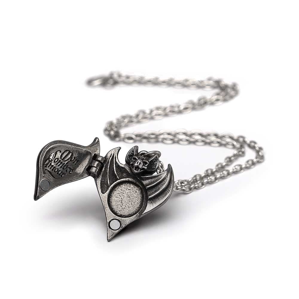 Bat Locket In The Shape of A Heart Pendant – Everything Skull Clothing ...