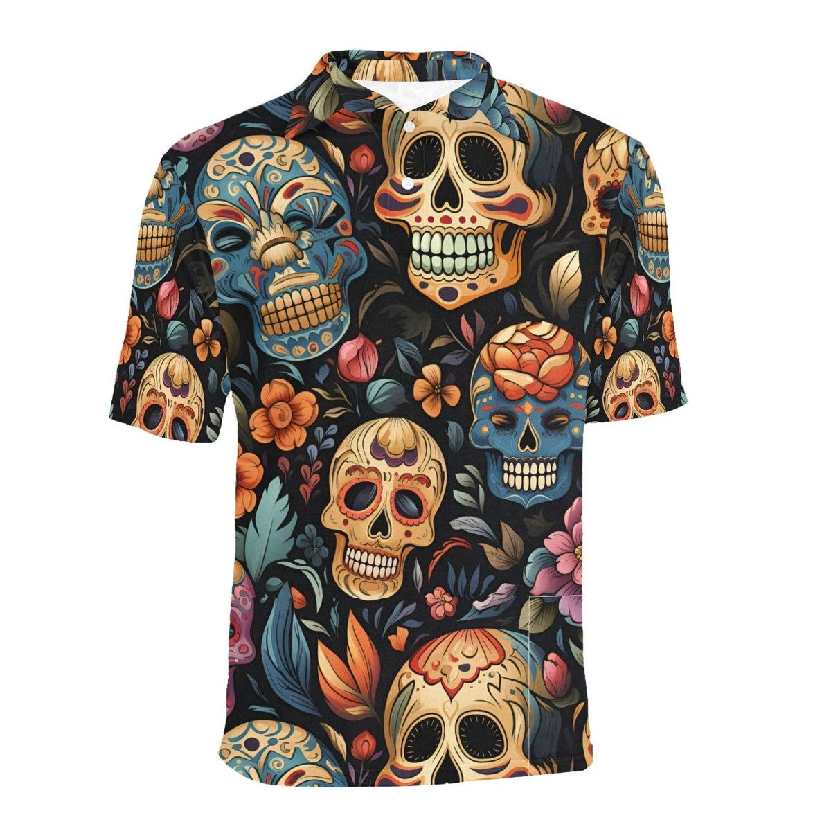 Men's Laughing Skulls Polo Shirt – Everything Skull Clothing ...