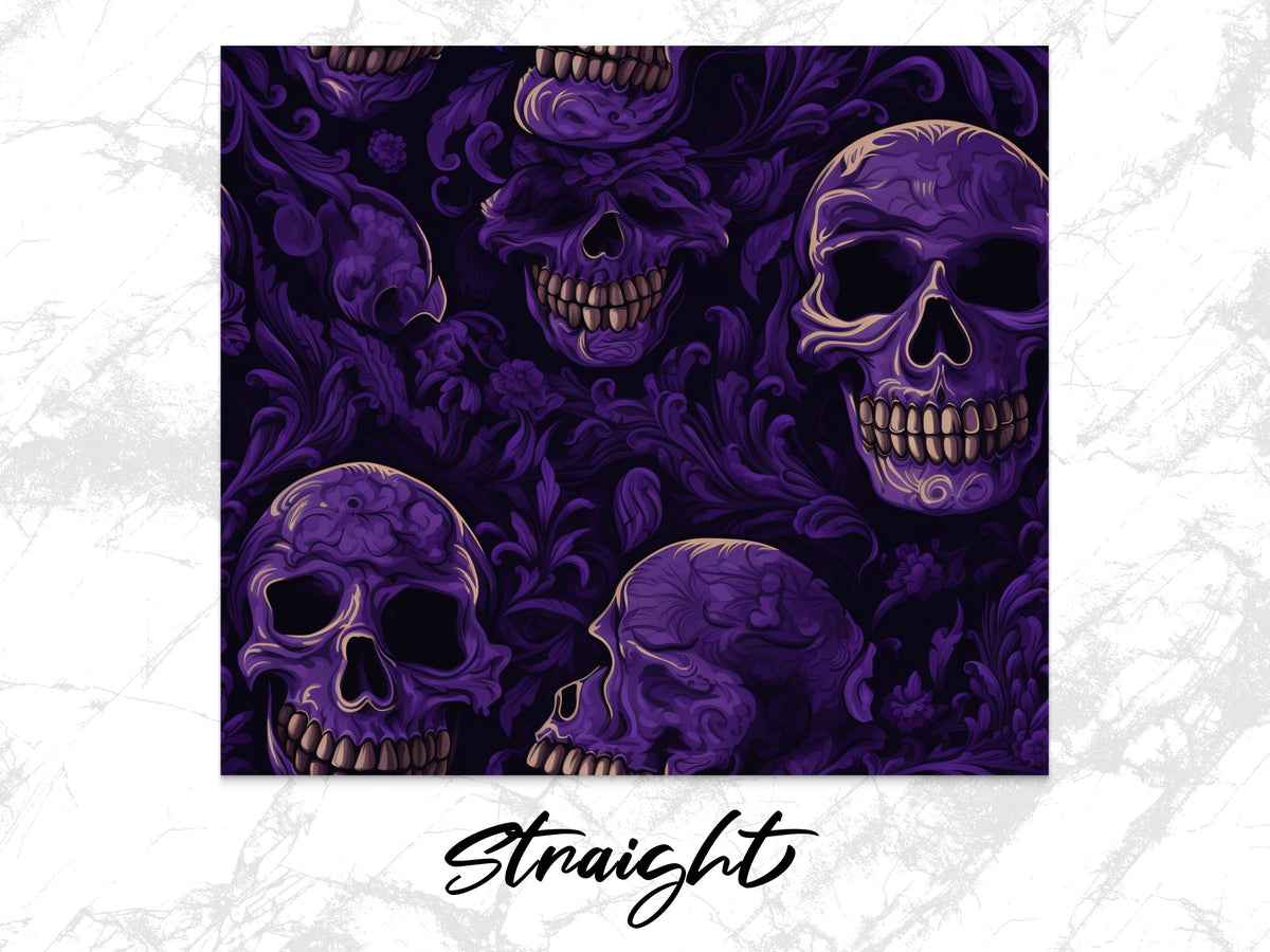 Smiling Purple Skulls Stainless Steel 20oz Tumbler skull – Everything ...