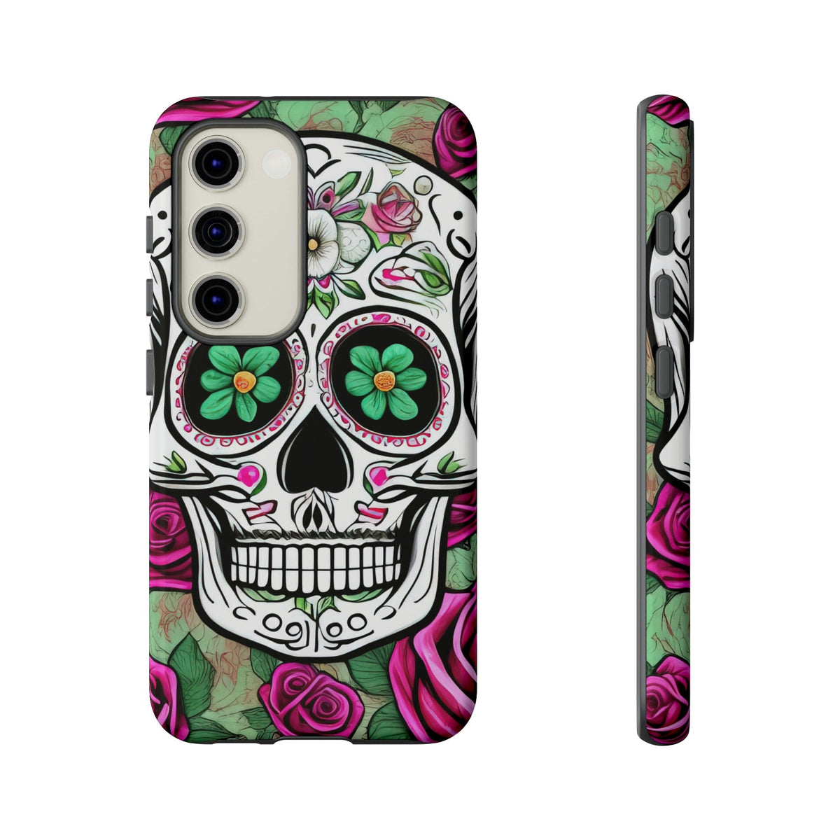 Mexican Skull Floral Cell Phone Tough Cases – Everything Skull Clothing ...