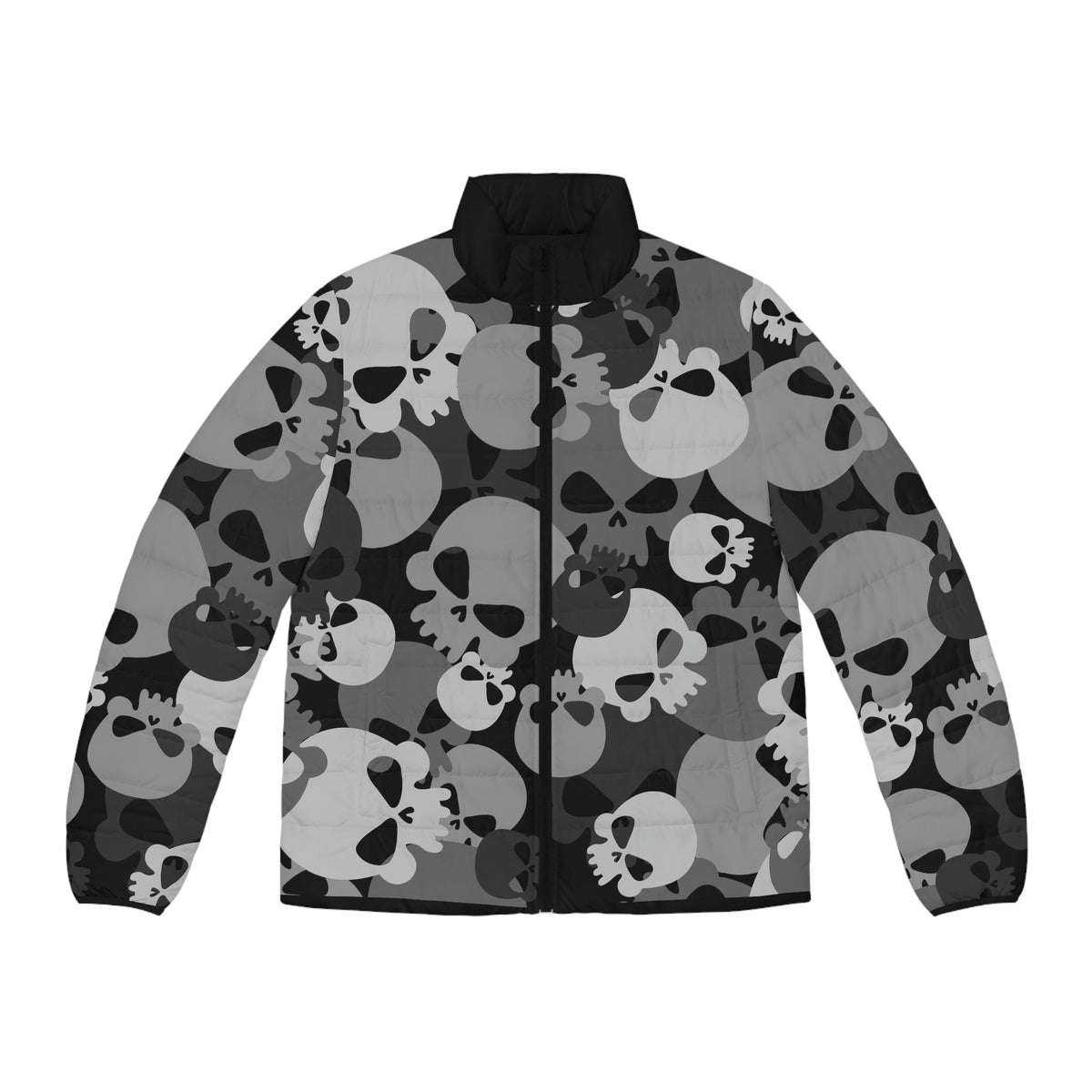 Men's Camo Skulls Puffer Jacket – Everything Skull Clothing Merchandise ...