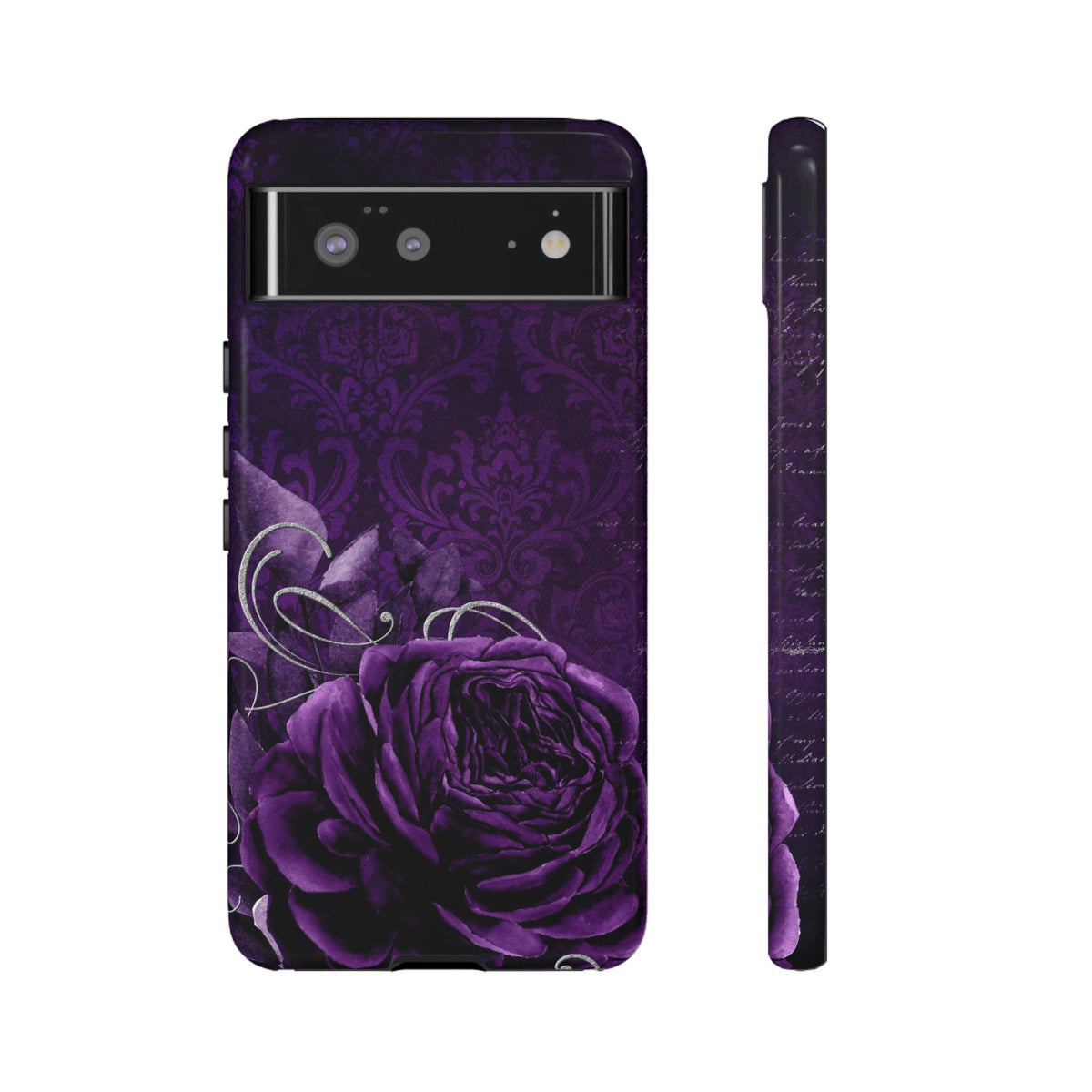 Gothic Purple Rose Tough Cell Phone Cases – Everything Skull Clothing ...