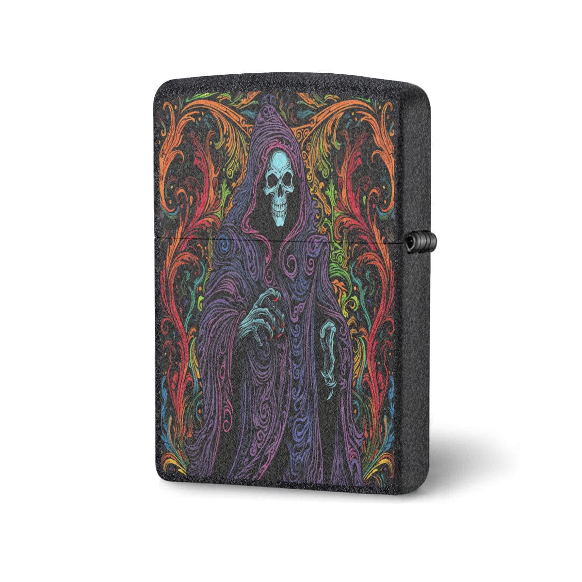 Vibrant Skull Grim Reaper Lighter Case – Everything Skull Clothing ...