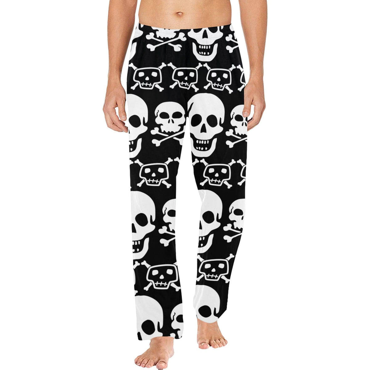 Men's Skull Black Pajama Pants – Everything Skull Clothing Merchandise ...