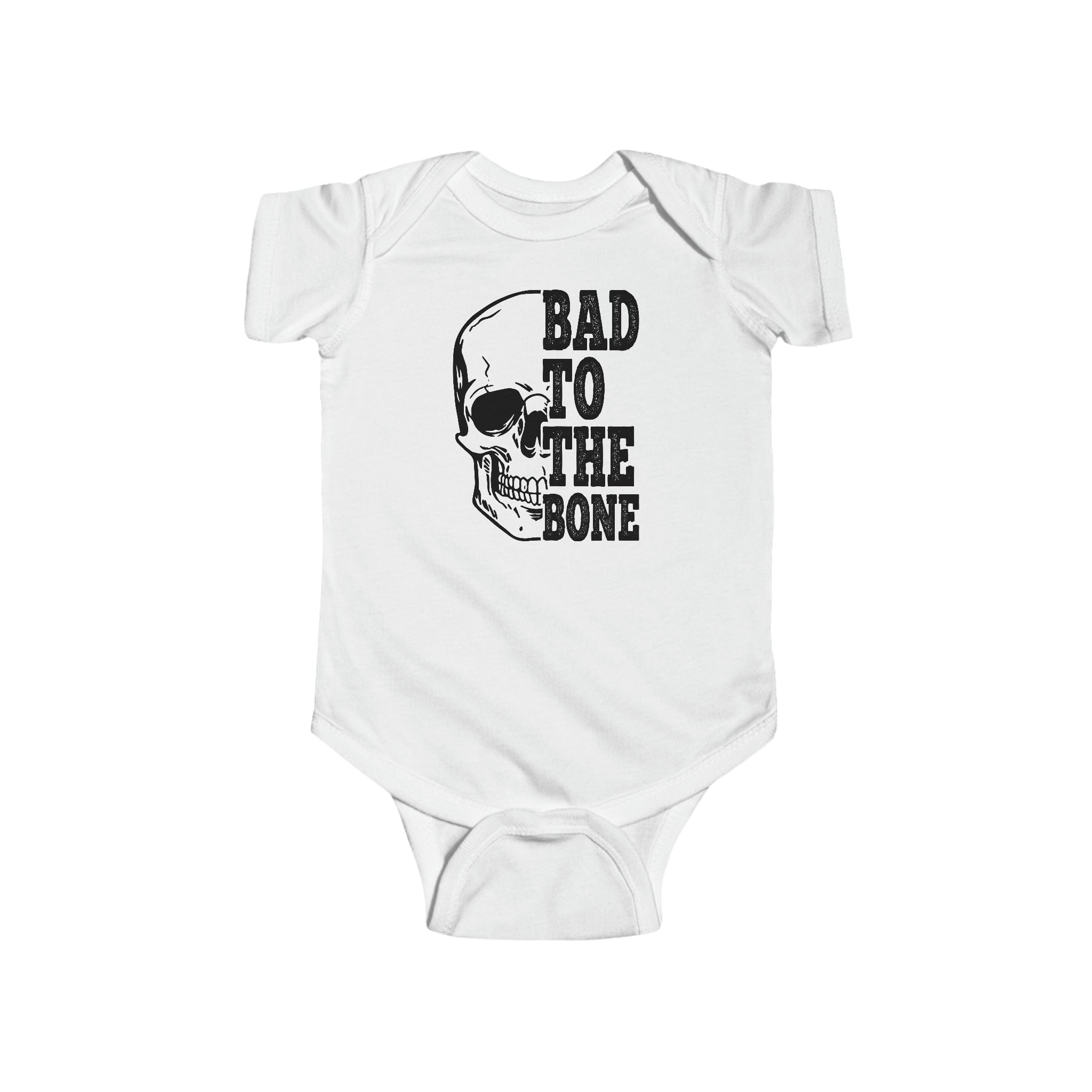 Infant Skull Bad To The Bone Bodysuit 4 Colors – Everything Skull ...