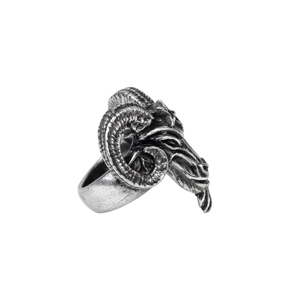 Goat-Headed Deity Symbolizing The Balance In Everything Baphomet Ring ...